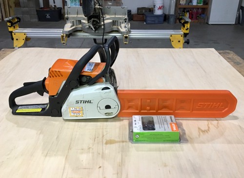 Stihl MS180C MINI BOSS Chainsaw 16” Bar Extra New Chain Low Hours Runs ...
