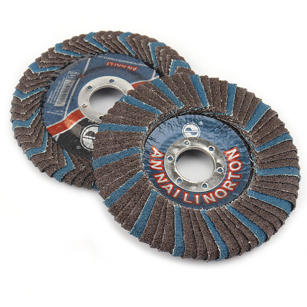 5" 125mm Curved Zirconium Flap Disc Sanding Grinding Wheels Angle ...