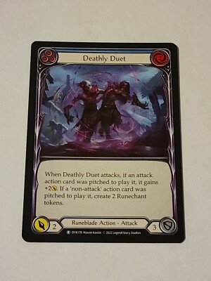 Deathly duet (blue) Rare Dynasty Flesh and blood Tcg NM | eBay