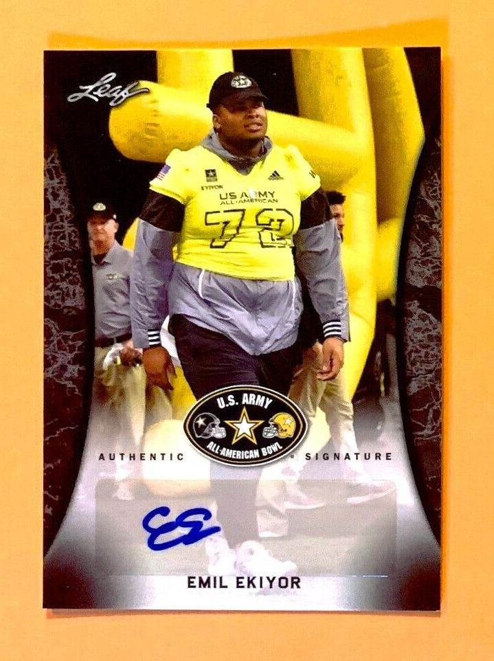 EMIL EKIYOR Indianapolis Colts - Alabama Crimson Tide 2018 Leaf Rookie ...
