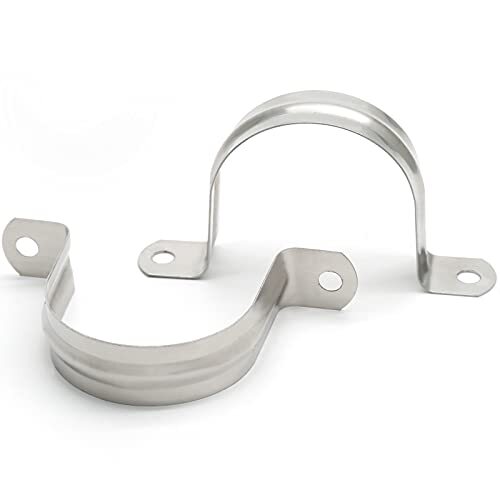 10 Pcs 2 Inch M50 U Bracket Pipe Clamps Two Hole Strap for Pipe Tube | eBay