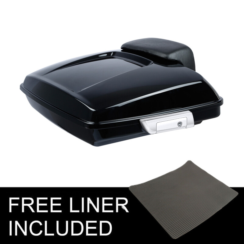 5.5" Razor Trunk Backrest Pad Mount Rack Fit For Harley Touring Road ...