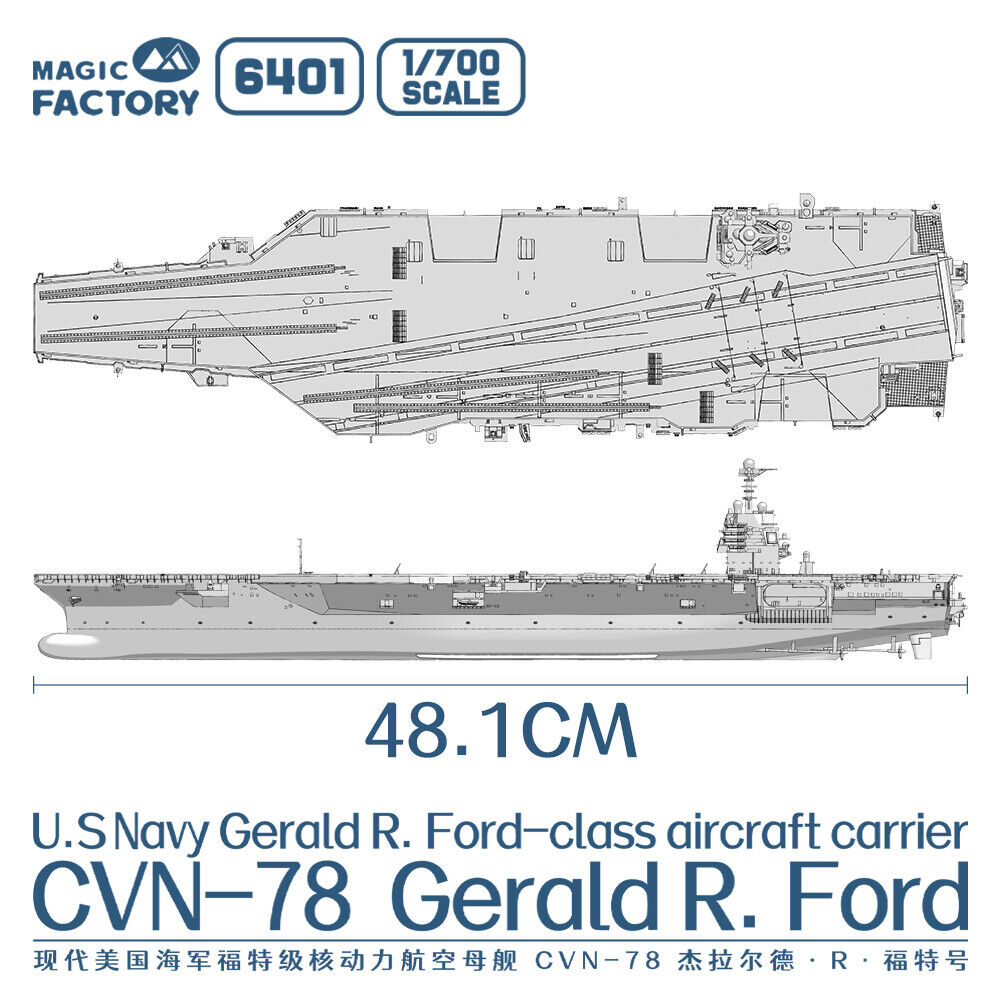 MAGIC FACTORY 6401 U.S Navy Gerald R Ford-class Aircraft CarrierCVN-78 ...