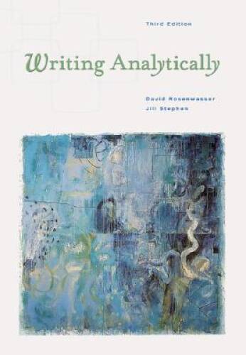 Writing Analytically - Paperback By Rosenwasser, David - ACCEPTABLE ...