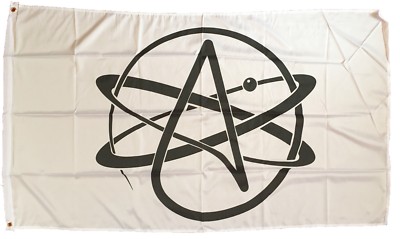 ATHEIST ATHEISM 5x3 feet FLAG 150cm x 90cm anti religion religious | eBay