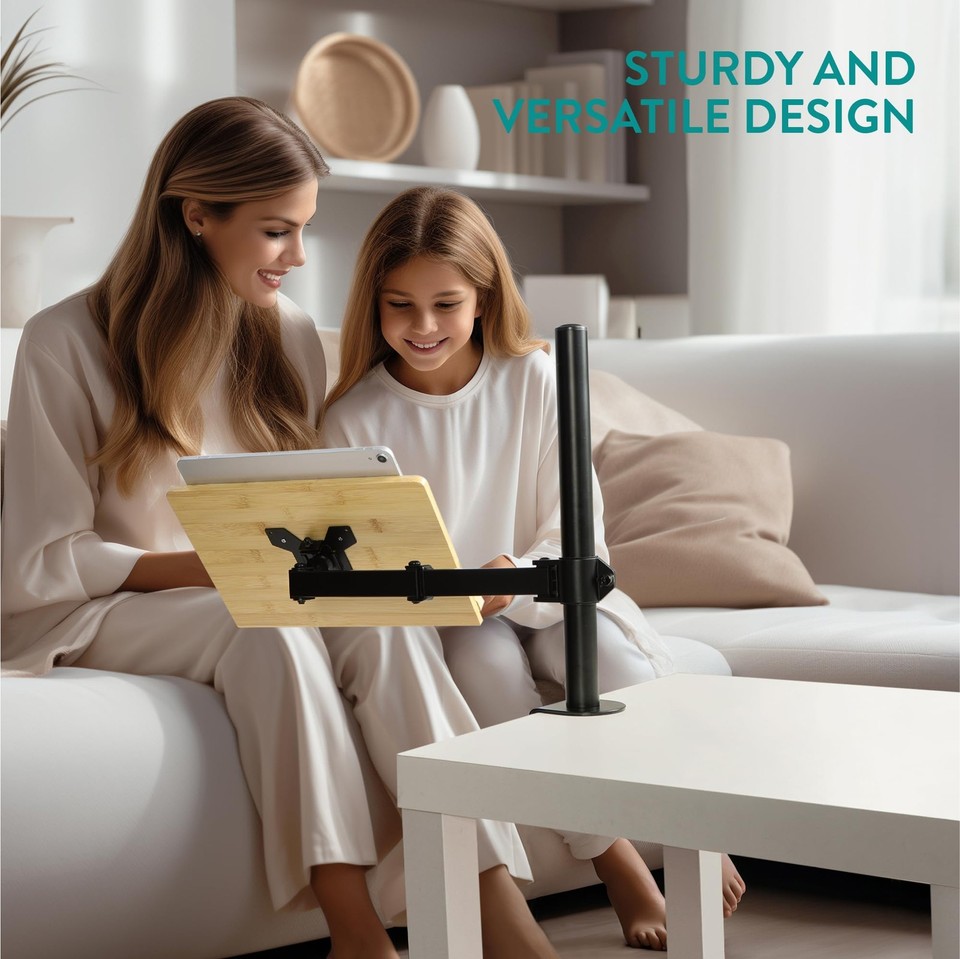 Book Stands with Clamp - Book Holder for Reading - Bamboo Books Stand ...