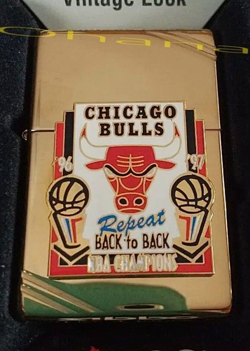 ZIPPO NBA Chicago Bulls Repeat BACK To BACK Inner Unit Gold JP | eBay