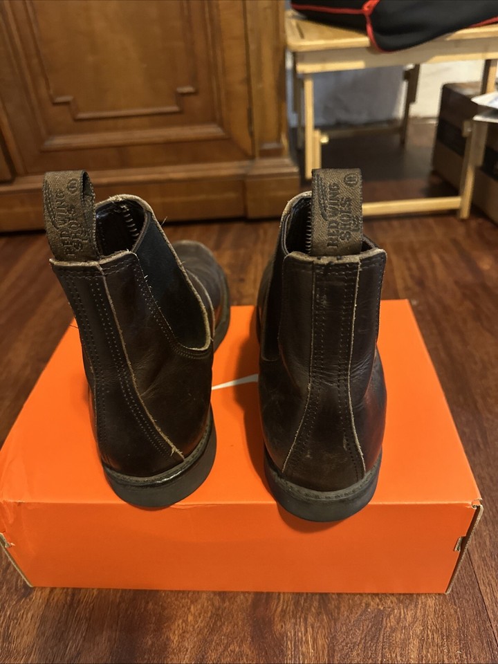 Red Wing Heritage Classic Chelsea Boots Ebony Brown Leather Men’s Size ...