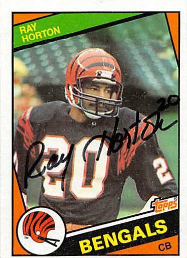 Ray Horton autographed Football Card (Cincinnati Bengals) 1984 Topps ...