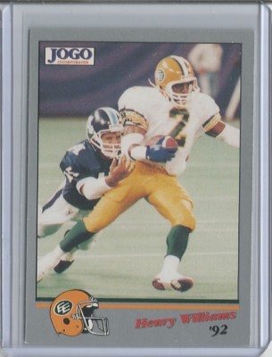 1992 Jogo CFL #83 Henry Gizmo Williams Edmonton Eskimos - East Carolina ...
