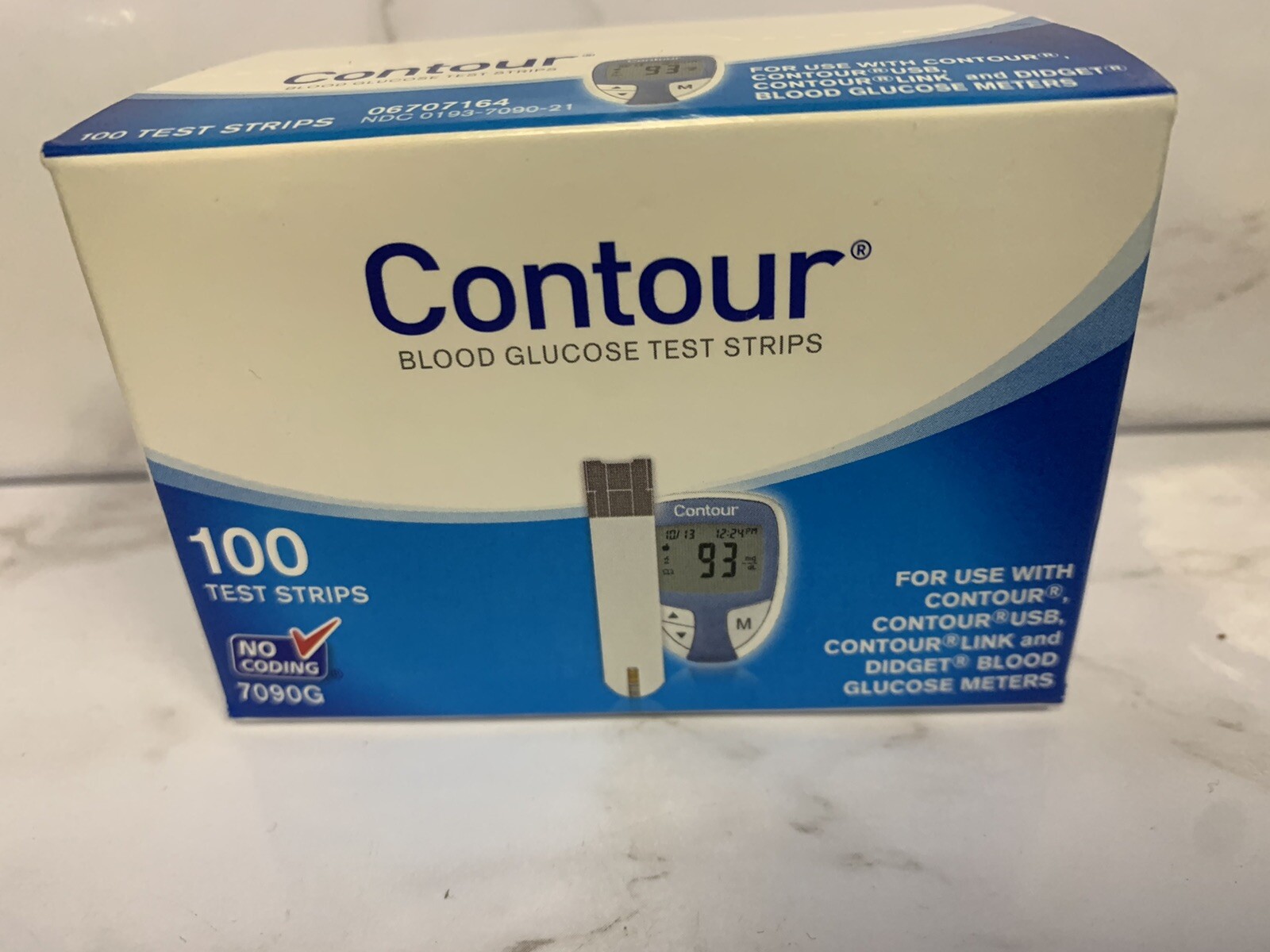 Contour Diabetic Test Strips - Pack of 100 (7090G) for sale online | eBay