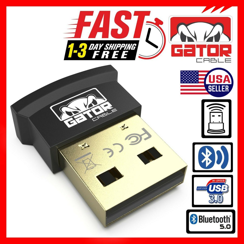 USB 3.0 Bluetooth 5.0 Adapter Dongle Receiver Wireless Audio Music TV ...