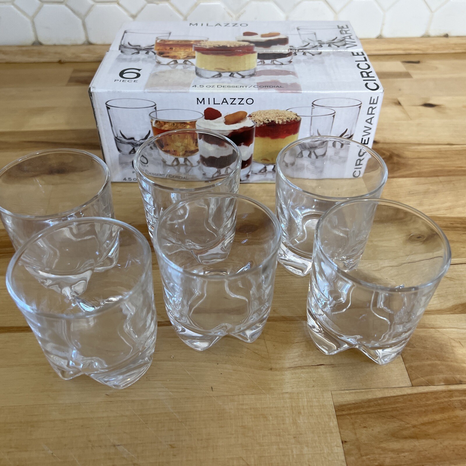 Milazzo Circle Ware 6 piece " Mini Dessert Cordials " 4.5 Oz | eBay