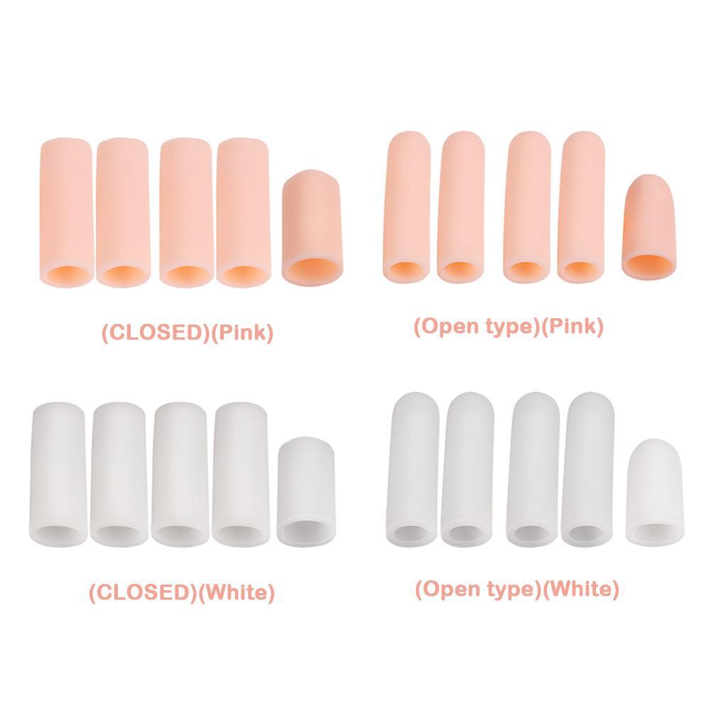 5pcs Silicone Gel Nail Cap Finger Sheath Protection Dry Cracked ...