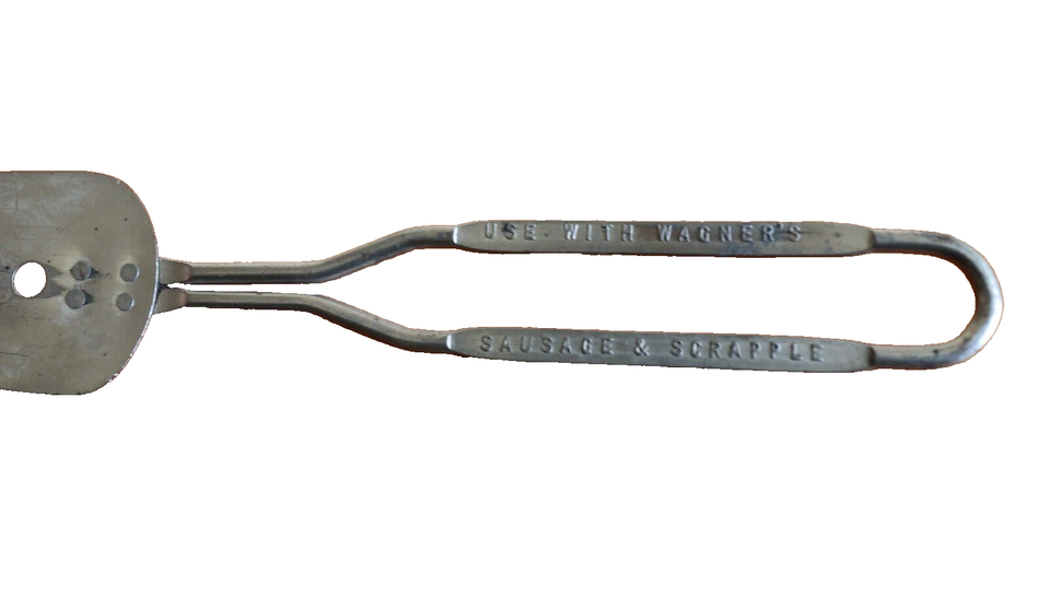 Primitive "USE WITH WAGNER'S SAUSAGE & SCRAPPLE" Metal Cooking Utensil ...