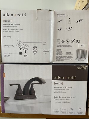 Allen Roth Reagan Centerset Bath Faucet Oil Rubbed Bronze Finish ...