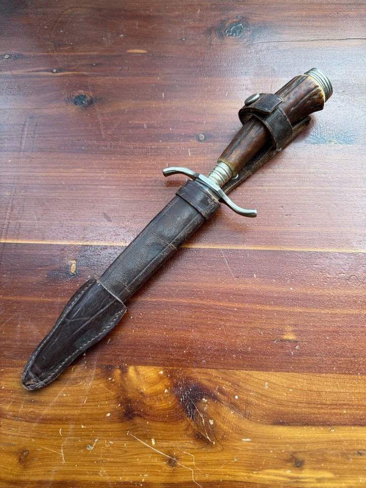 Original Ww1 Ww2 German Trench Knife Solingen Jagdnicker Messer Knife ...