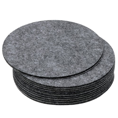 4 Inch Diameter Lamp Base Felt, 2mm Thickness Adhesive Felt, Grey 10pcs ...