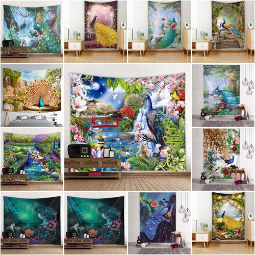 Large Peacock Backdrop Cloth Studio Video Photography Background Screen ...