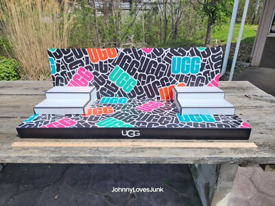 Uggs Retail Shoe/Boot Store Display Stand Plastic/Vinyl Wrap 36x15x9in ...