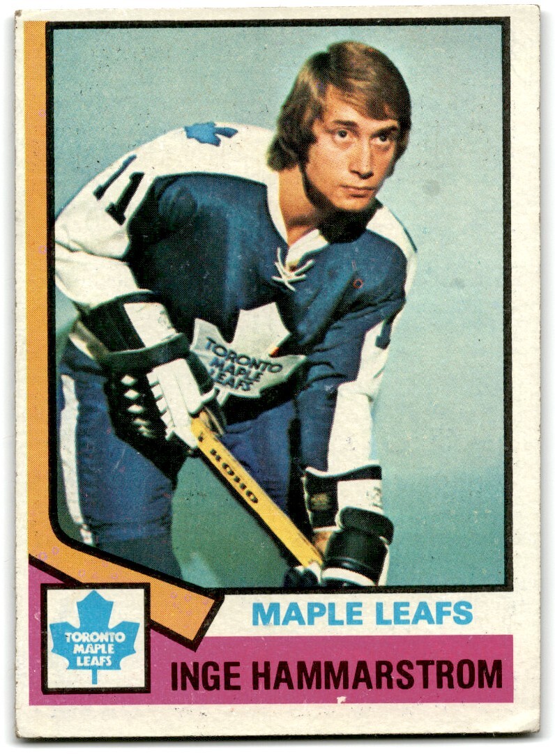 1974-75 Topps Inge Hammarstrom Rookie Toronto Maple Leafs #88 | eBay