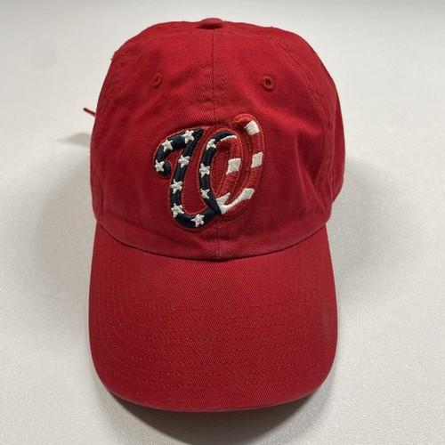 Washington Nationals Hat Cap Men’s Red MLB Baseball Strapback Stars ...