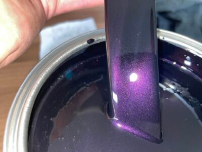 1/2 Ltr thunder purple SOLVENT basecoat Pearl metalic car paint CUSTOM ...