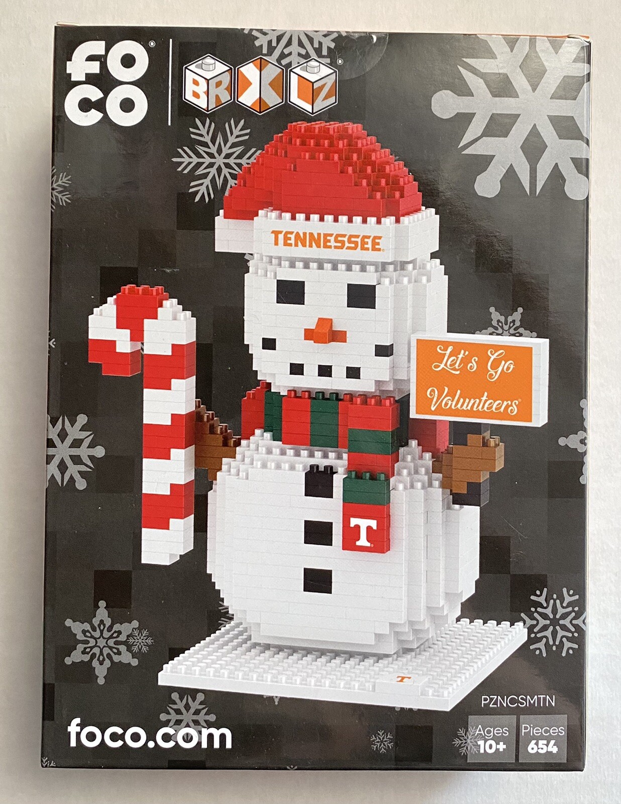 FOCO Tennessee Volunteers NCAA BRXLZ Holiday Snowman PZNCSMTN 654 ...
