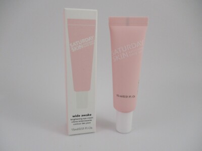 SATURDAY SKIN WIDE AWAKE BRIGHTENING EYE CREAM .51 OZ *NEW IN BOX* | eBay