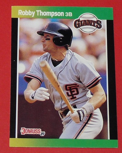 ROBBIE THOMPSON SAN FRANCISCO GIANTS DONRUSS 89 BASEBALL CARD LEAF USA ...