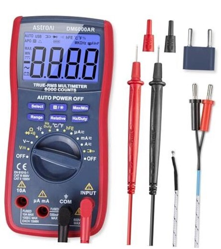 Digital Multimeter and Analyzer TRMS 6000 Counts Volt Meter Ohmmeter ...