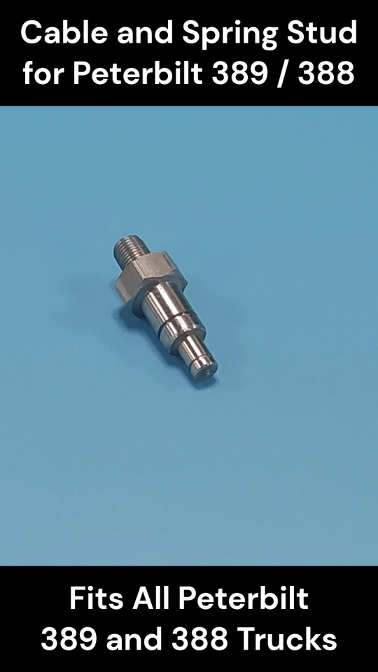 Peterbilt 389 / 388 Cable and Spring Stud Bolt w/ Retaining Rings | eBay