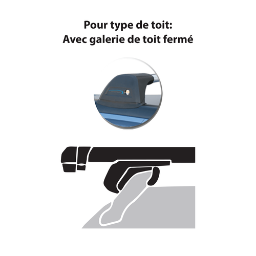 Porte-Bagage pour Opel Mokka type J13 Menabo Tiger Barre de toit TOP ...
