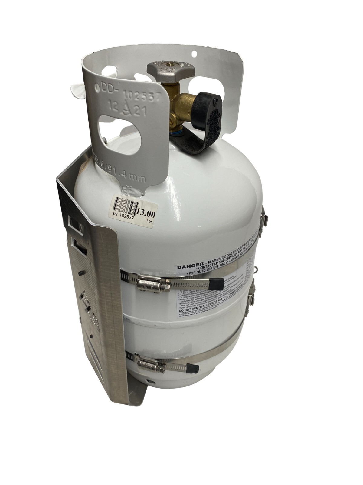 10 lb Propane Tank Mount Aluminum Bracket for Vehicles RV OffRoad and ...