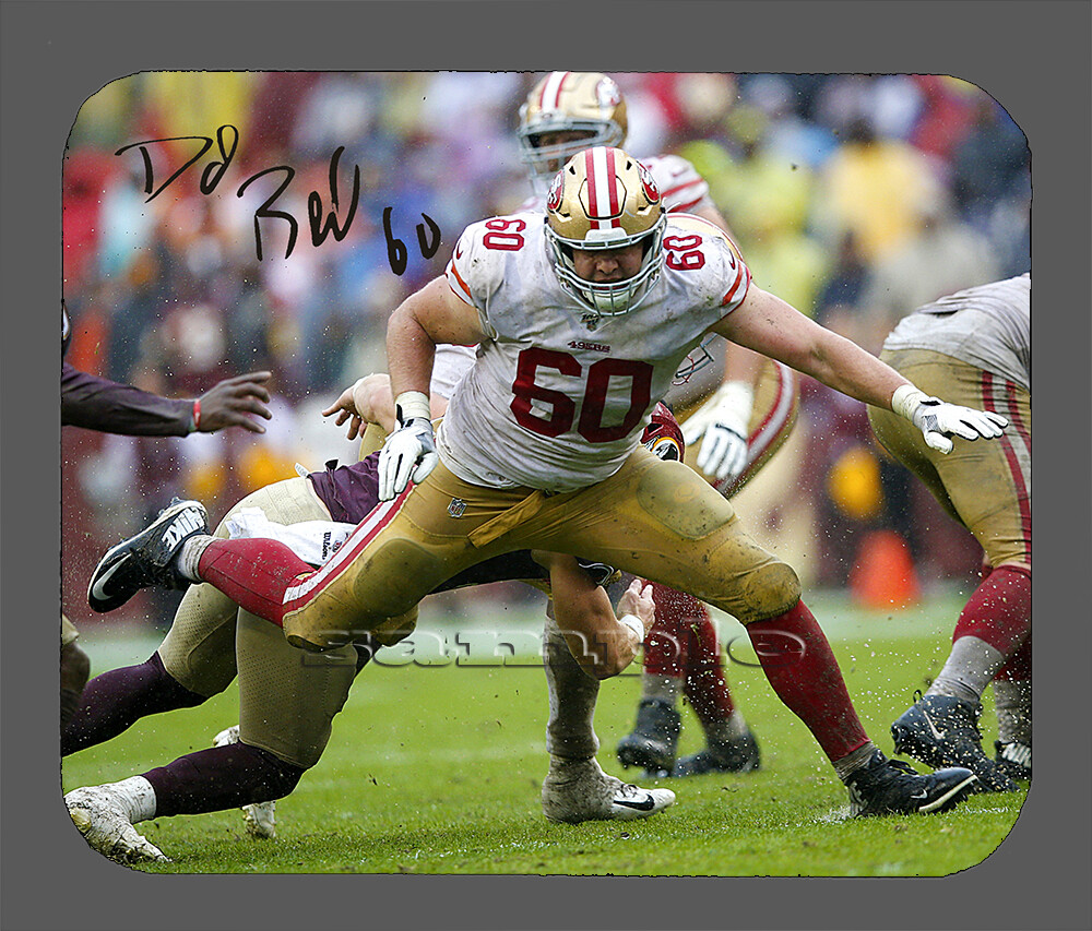 Dan Brunskill San Francisco 49ers Facsimile Autographed Mouse Pad Item ...