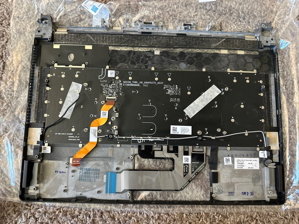 Dell Alienware x15 R1 Laptop Palmrest Touchpad Keyboard 0V6M0K B40 | eBay