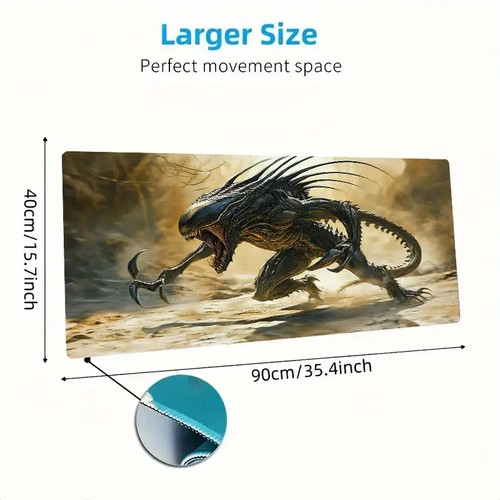 40*90cm1pc Large Alien vs Predator Gaming Desk Mat - Iconic Xenomorph ...