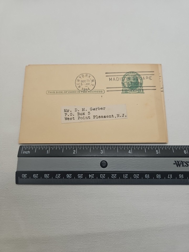 Vtg Jack Rubin NY Stamp Dealer Price List Lot Of 4 Postmarked 1944 & 45 ...