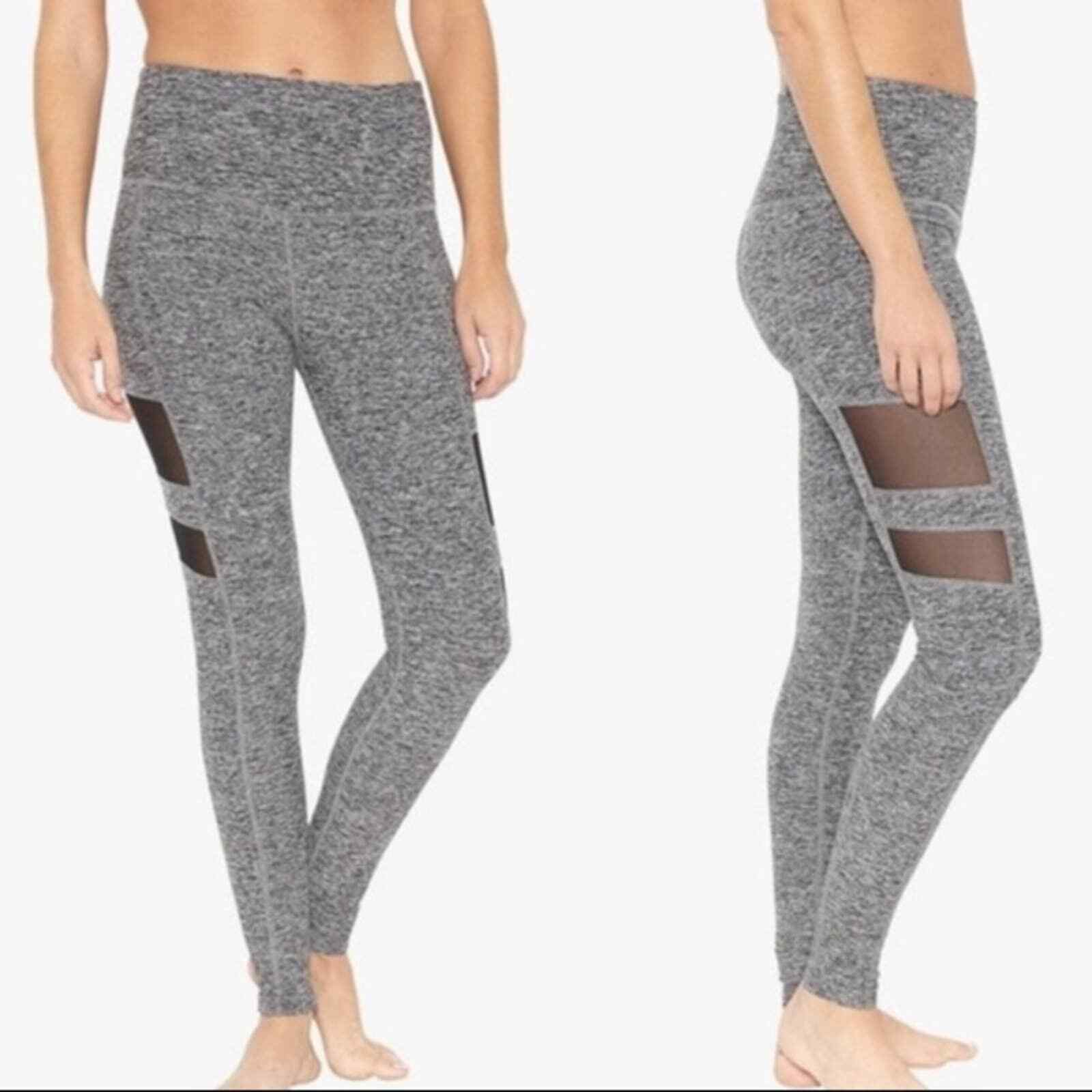 Beyond Yoga Dark Gray Iconic Silhouette Mesh Legging … - Gem