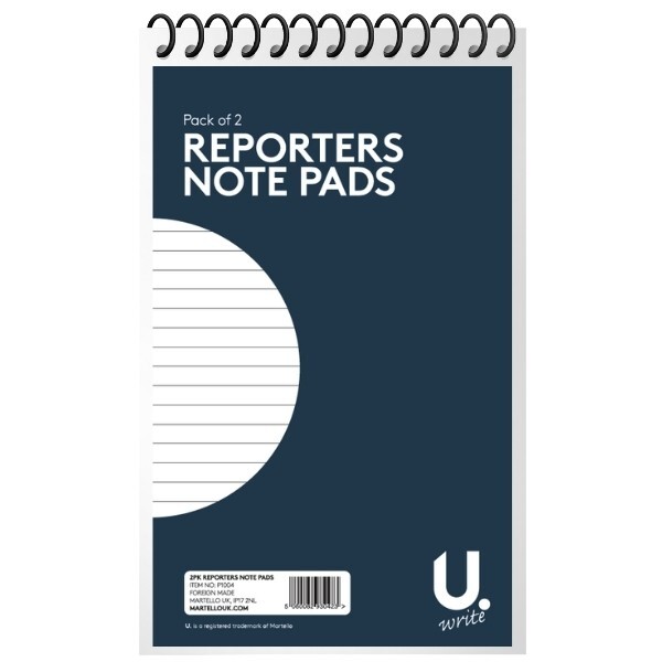 2 Pack Notebooks Set Reporters Pad Office School Book Line Notepad ...