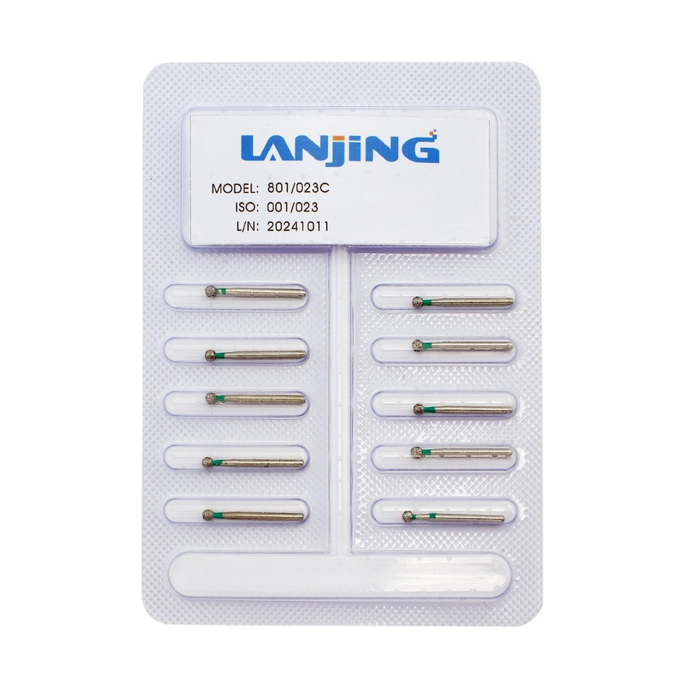 Dental Diamond Burs Round Ball Bur FG 801/023C Coarse Grit Multi-Use ...