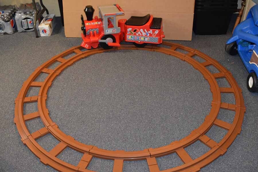 Peg Perego Tool Express Ride On Riding Train Track Working 6V HTF VGUC ...