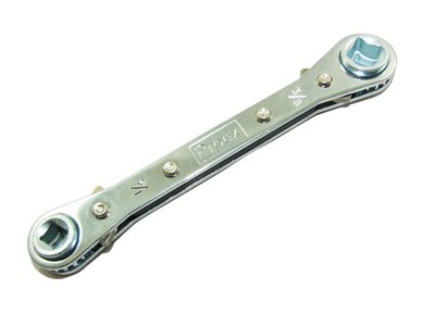 AC AIR CON RATCHET WRENCH SPANNER TOOL 3/16" 1/4" Square + 1/2", 9/16 ...