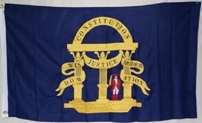 3x5 Embroidered Georgia Pre 1879 Colonial 600D 2ply Nylon Flag 3'x5' | eBay