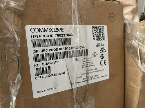 COMMSCOPE Angled Discrete Distribution, Module Panel SL, 2U, 48 Port ...