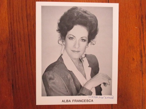 ALBA FRANCESCA (Hardbodies 2/The Patricia Neal Story) Signed 8 X 10 B ...