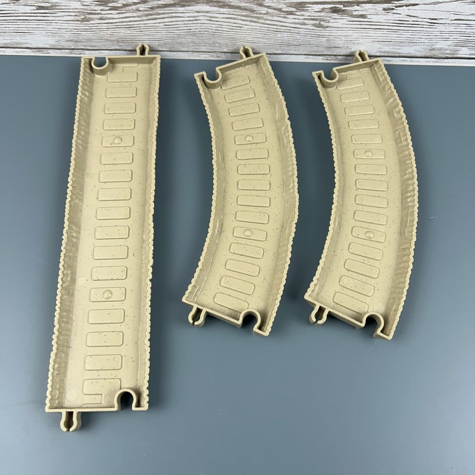 Thomas the Train & Friends Trackmaster Brown Track 3 Piece Straight And ...