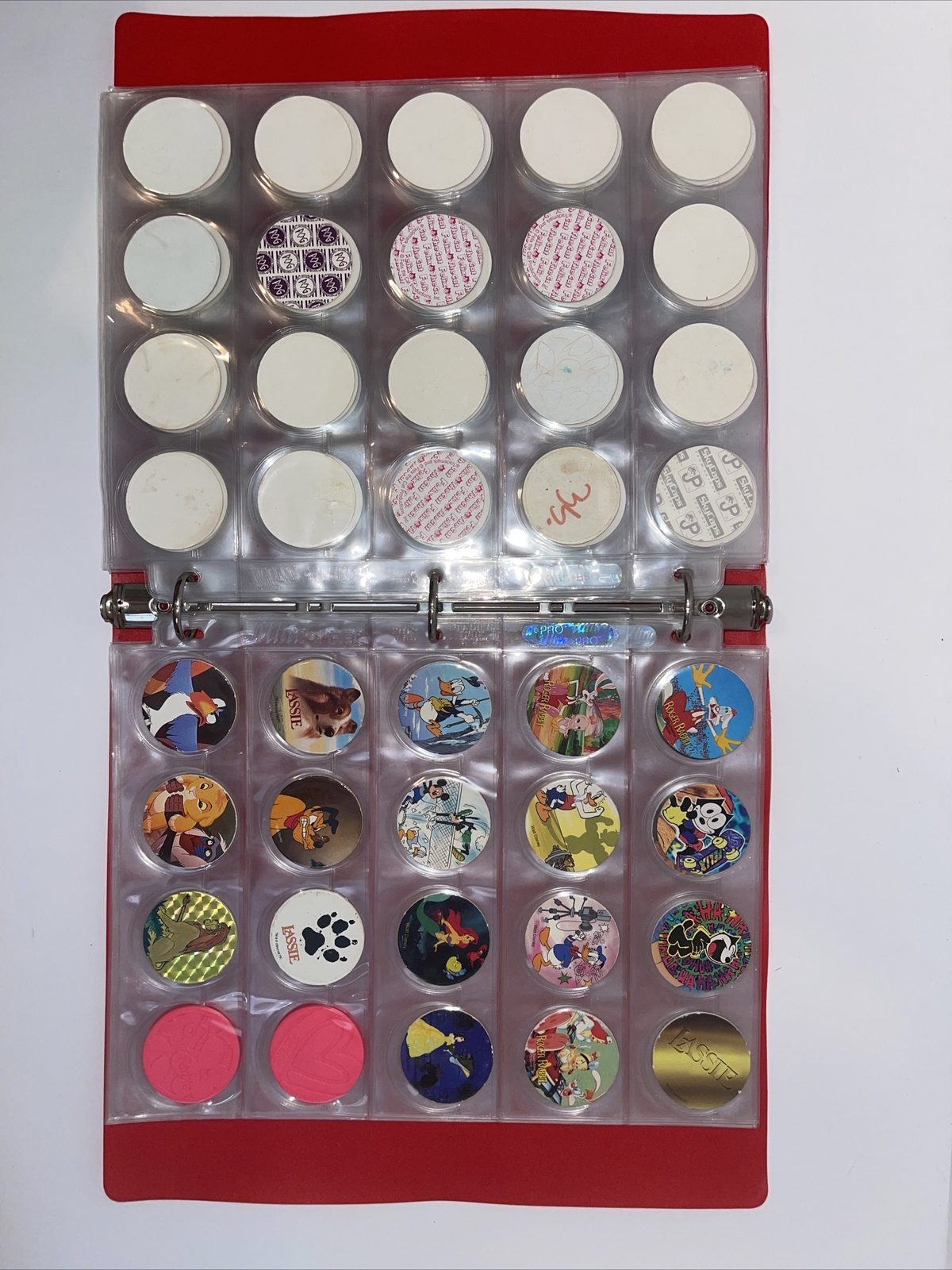 POG Milk Cap Collection Vintage Walt Disney Movie Lot Sell Binder Kept ...