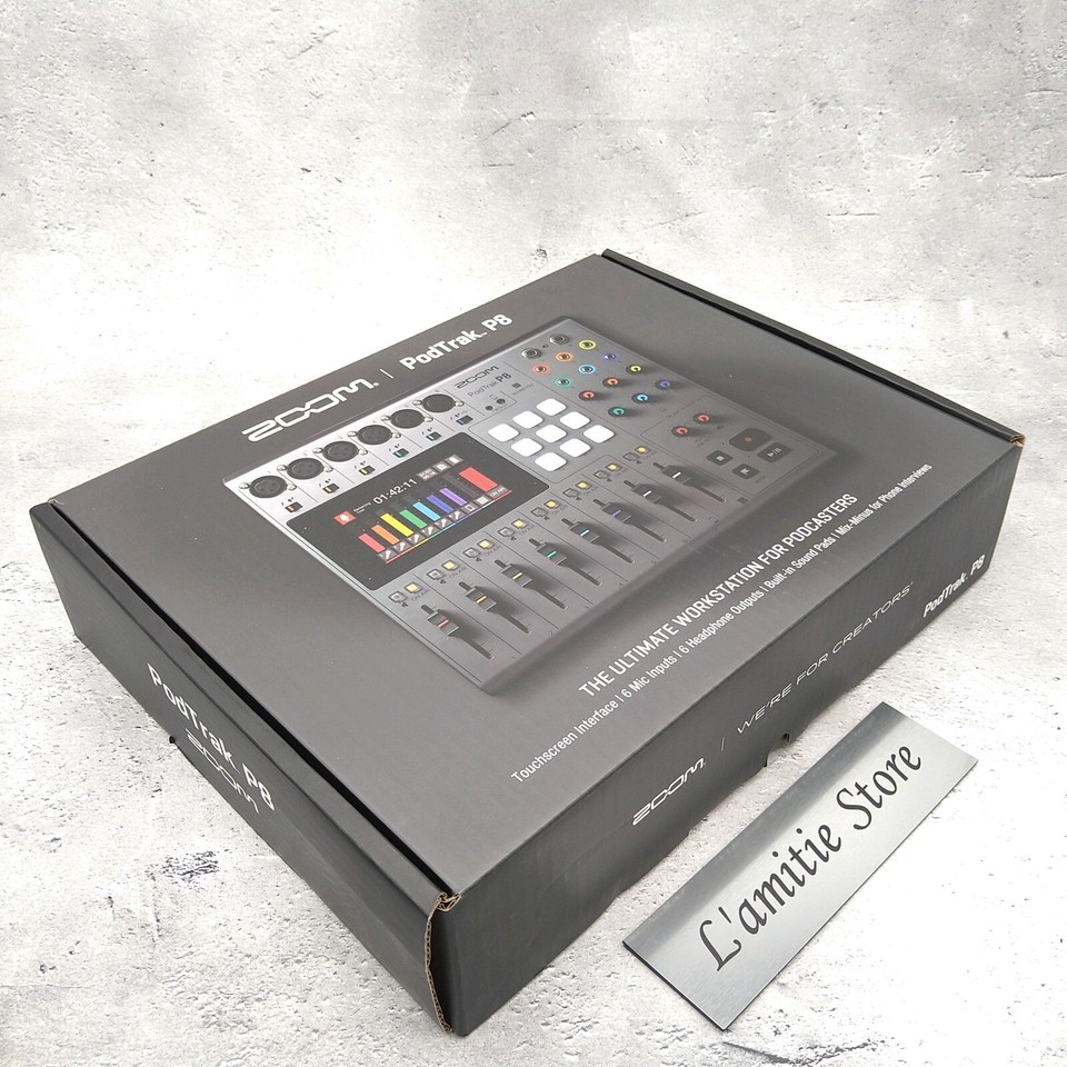 ZOOM PodTrak P8 Podcast Studio Multi-track Recorder Tablet Silver Japan P 8 29cm | eBay