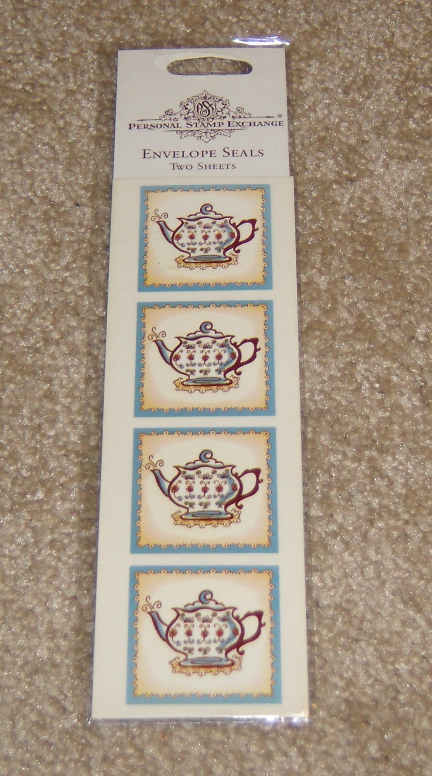 PSX Sticker Designs Envelope Seals ~ Tea Pots. One Package...NIP | eBay